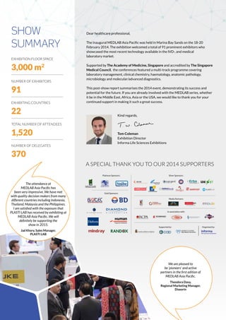 Medical Laboratory (MEDLAB) Asia Pacific Exhibition and Conferences in ...