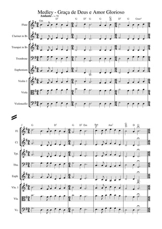Medley graça de deus e o amor glorioso | PDF
