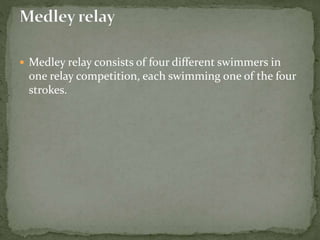 Medley race in swimming | PPTX