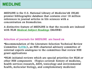 Medline | PPT