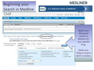Medline Database searching | PPTX