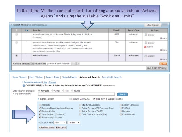 Medline Database searching