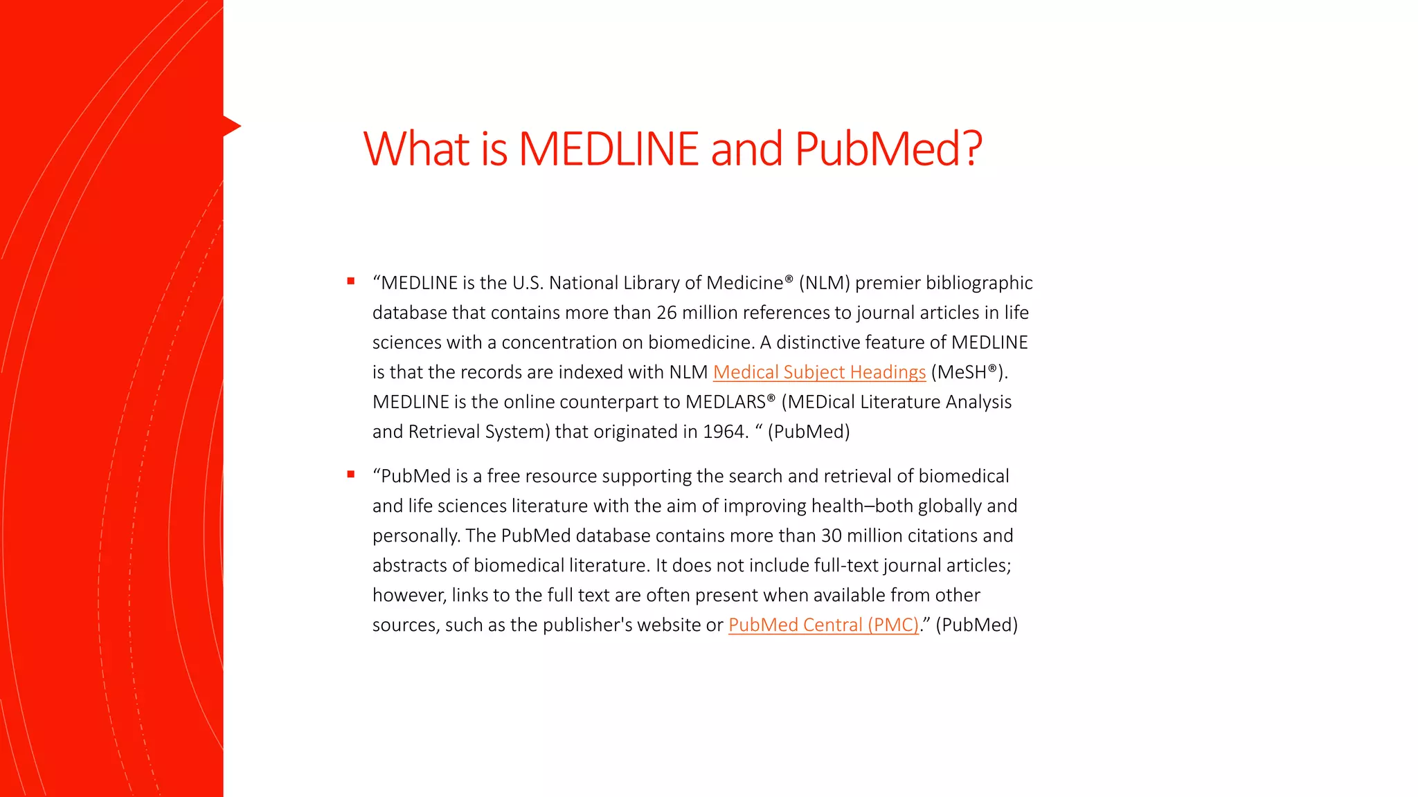 Medline Resource Guide | PPTX