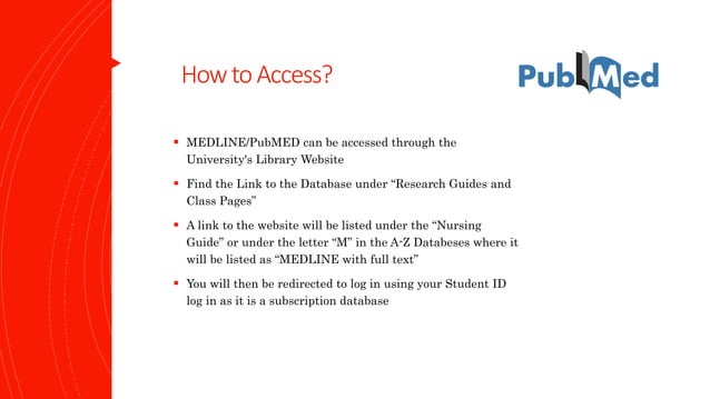 Medline Resource Guide | PPTX