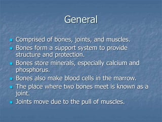 MEDL The Musculoskeletal System.ppt anatomy and physiology | PPT