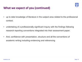 Master of Education From The University Of Dundee | PPTX