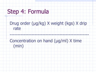 Medical Math Formulas