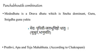 Ayurvedic understanding of Medodhatu.pptx