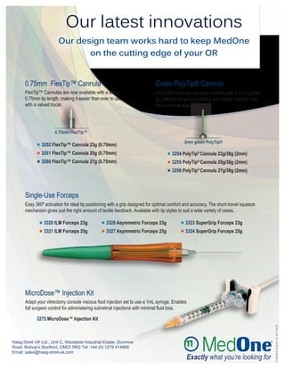 MedOne Latest Innovations Flyer | PDF