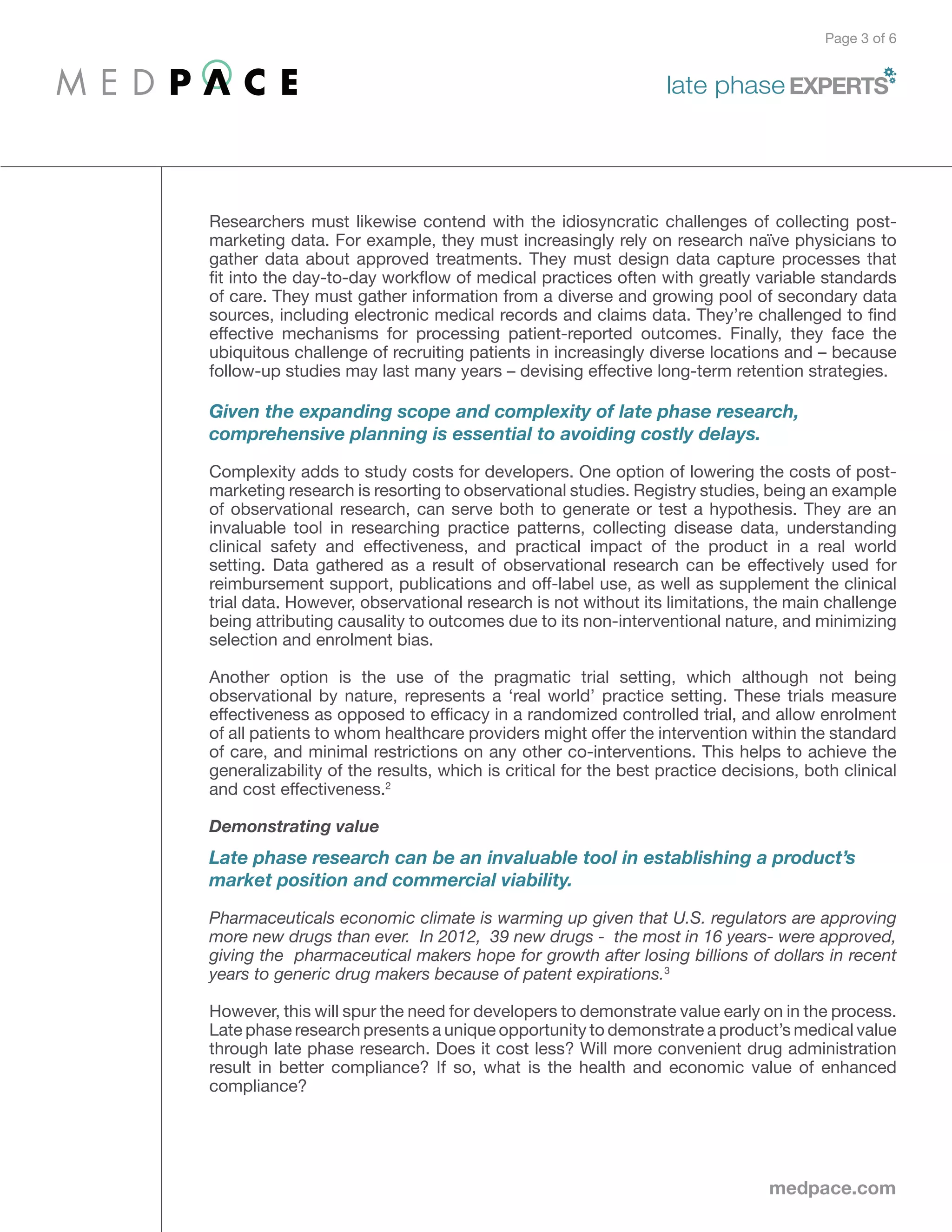 Medpace late phase_white_paper_final | PDF