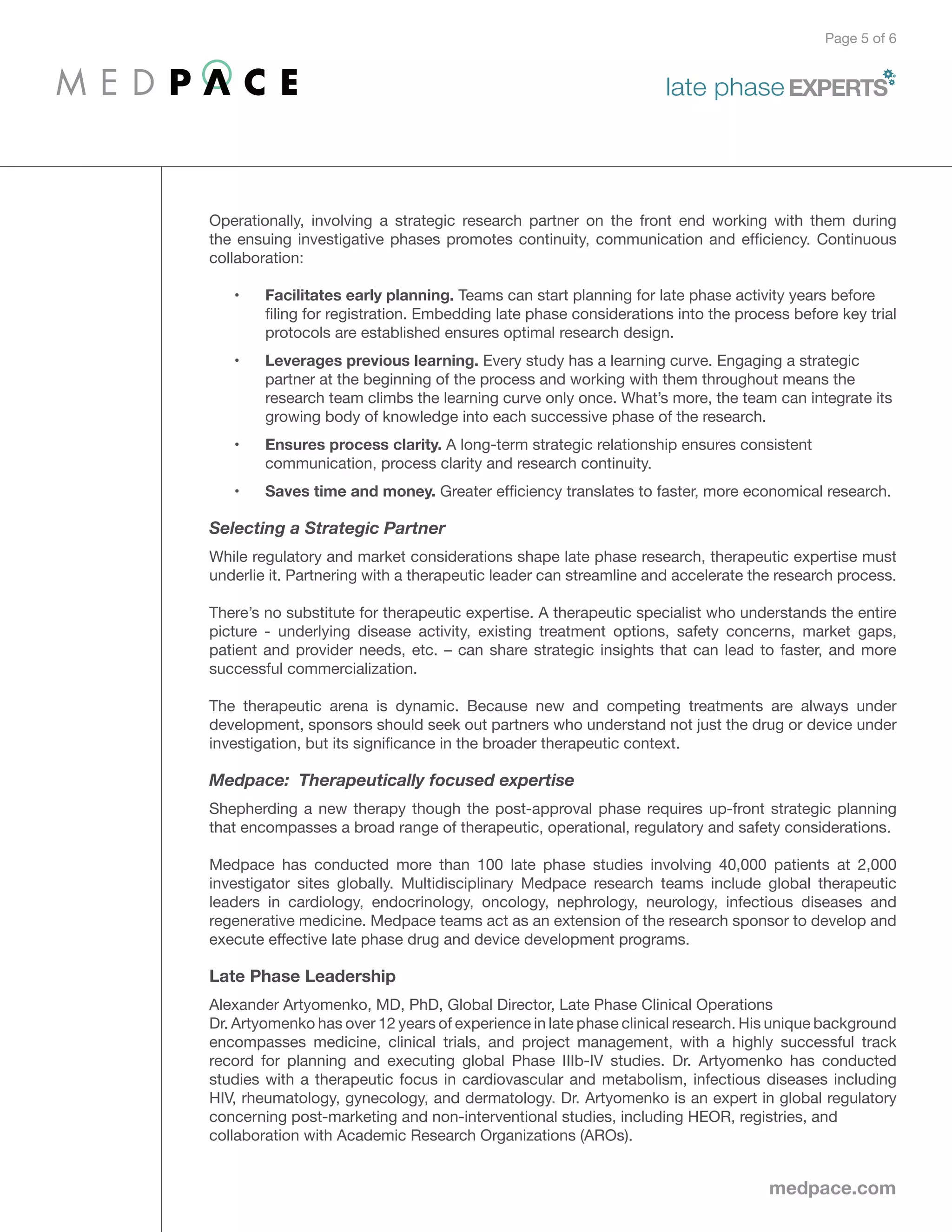 Medpace late phase_white_paper_final | PDF
