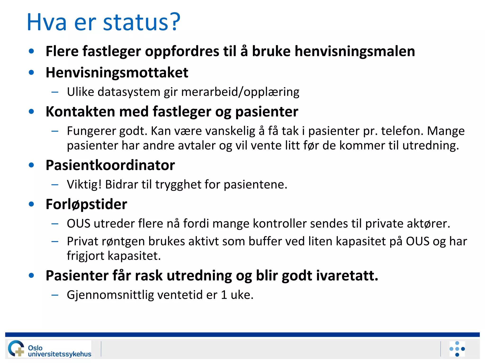 Hvis pasienten fikk bestemme - diagnostikk og behandling av brystkreft | PPT