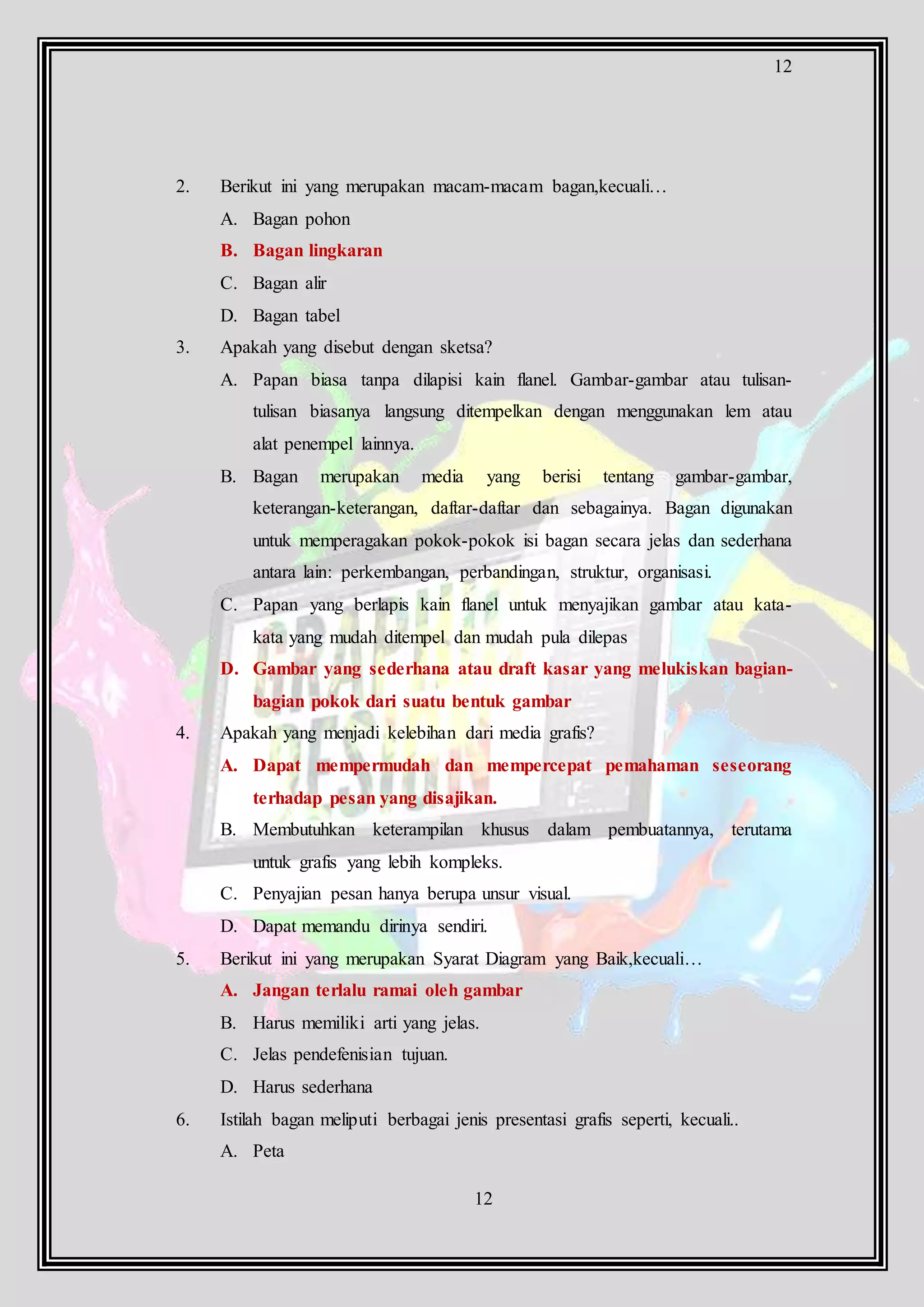 Media Grafis (Bagan, Tabel, Grafik, Diagram (Skema), Dan Sketsa) | DOCX