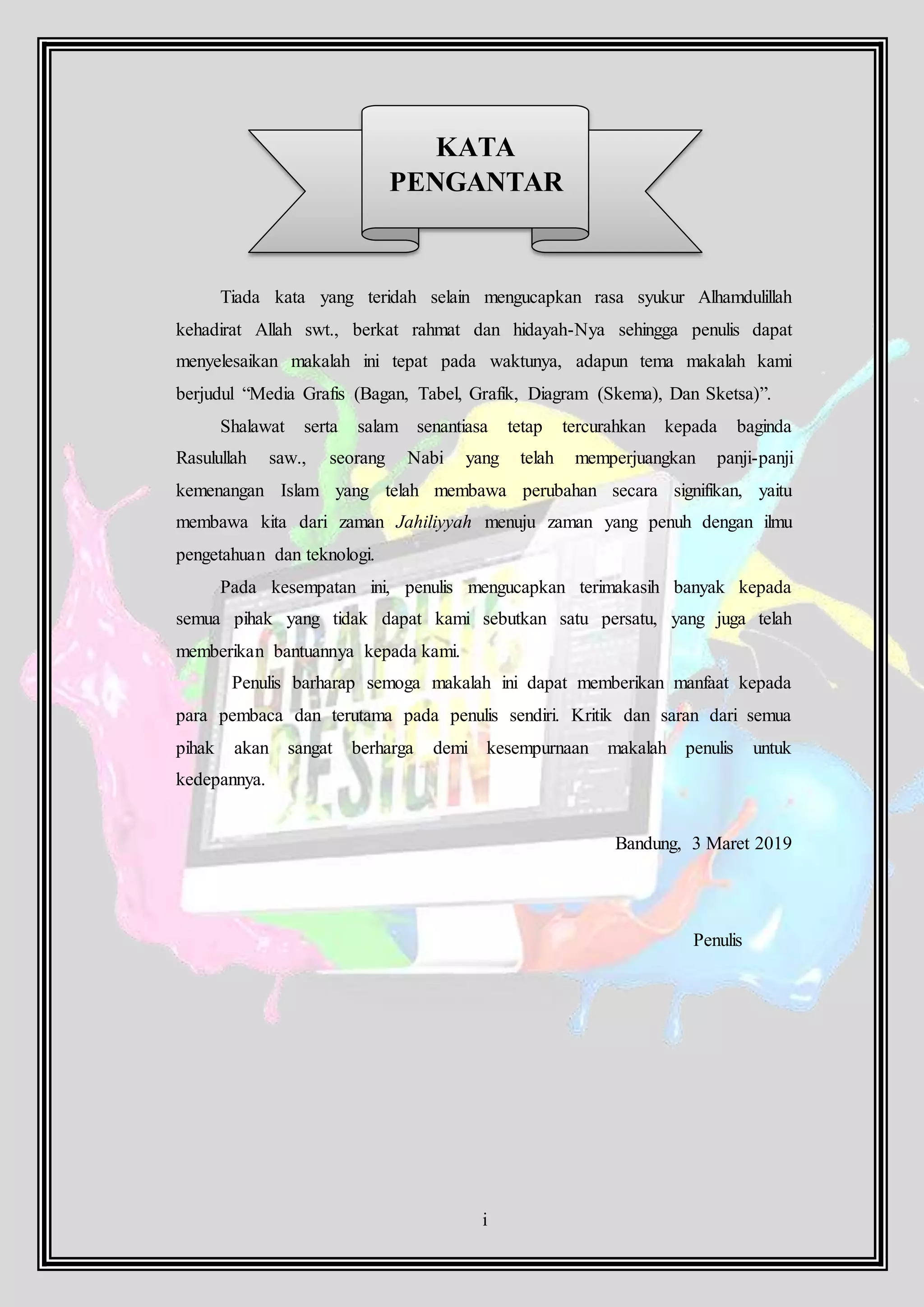 Media Grafis (Bagan, Tabel, Grafik, Diagram (Skema), Dan Sketsa) | DOCX