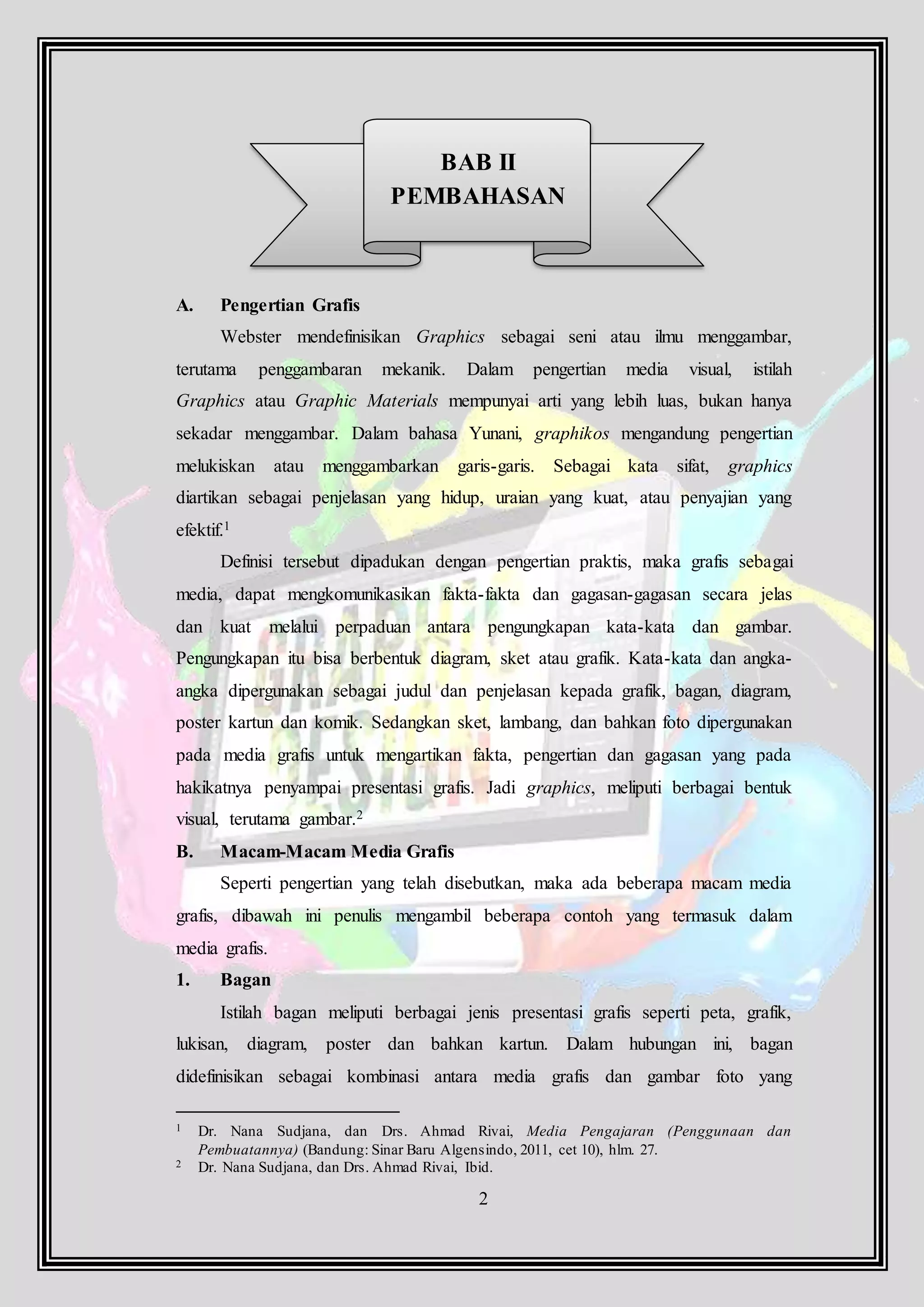 Media Grafis (Bagan, Tabel, Grafik, Diagram (Skema), Dan Sketsa) | DOCX