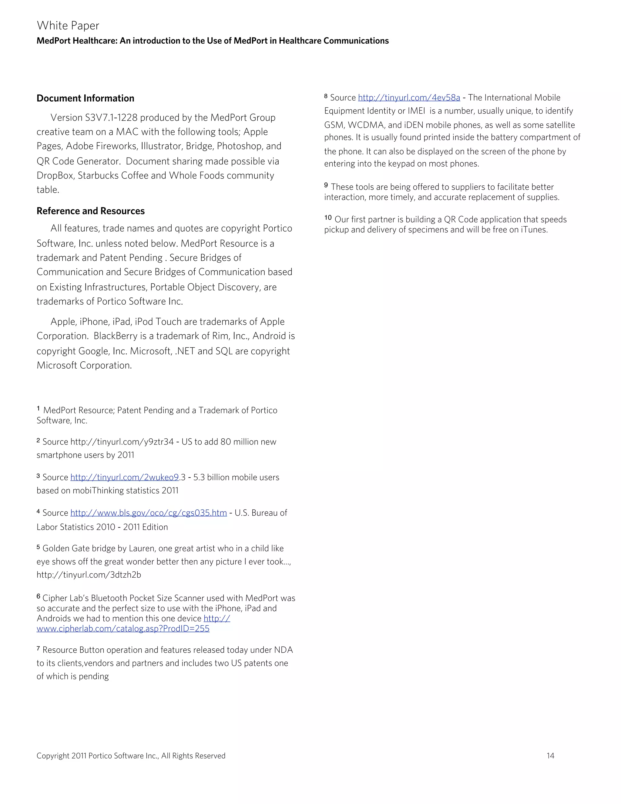 MedPort White Paper | PDF