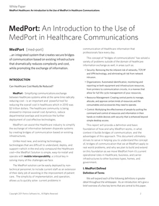 MedPort White Paper | PDF