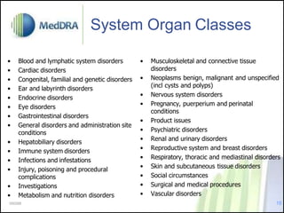 MedDRA | PPTX | Digestive Disorders | Diseases and Conditions
