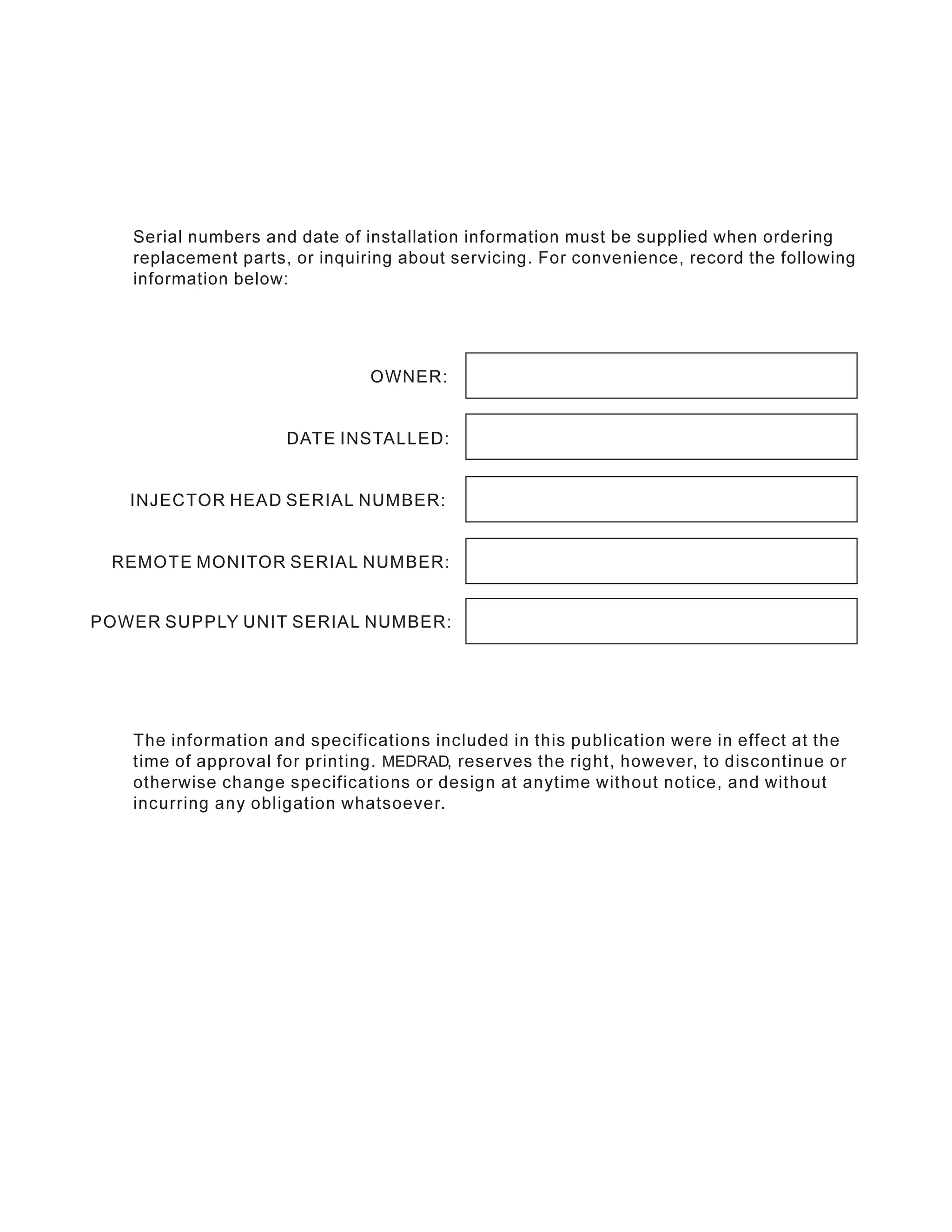 Medrad Vistron CT Injection System - Service manual.pdf
