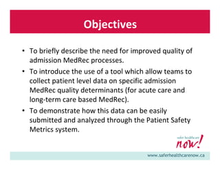 Webinar: Med Rec Quality Audit Tool | PDF