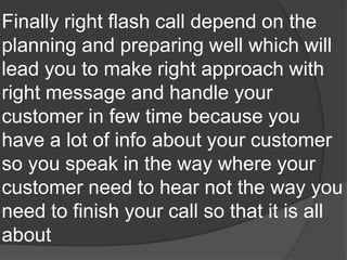 Med rep how to make flash call | PPTX