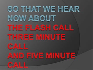 Med rep how to make flash call | PPTX