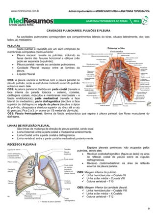 Medresumos 2016 anatomia topográfica - tórax | PDF