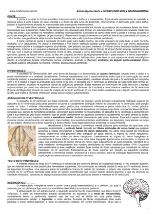 Medresumos 2016 neuroanatomia 04 - macroscopia do tronco encefálico | PDF