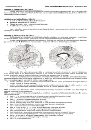 Medresumos 2016 neuroanatomia 14 - aspectos funcionais do córtex ...