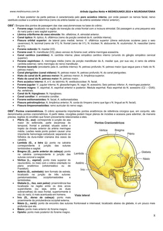 Medresumos 2016 neuroanatomia 22 - ossos do crânio | PDF