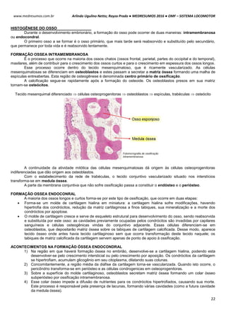 Med resumo sistema locomotor | PDF