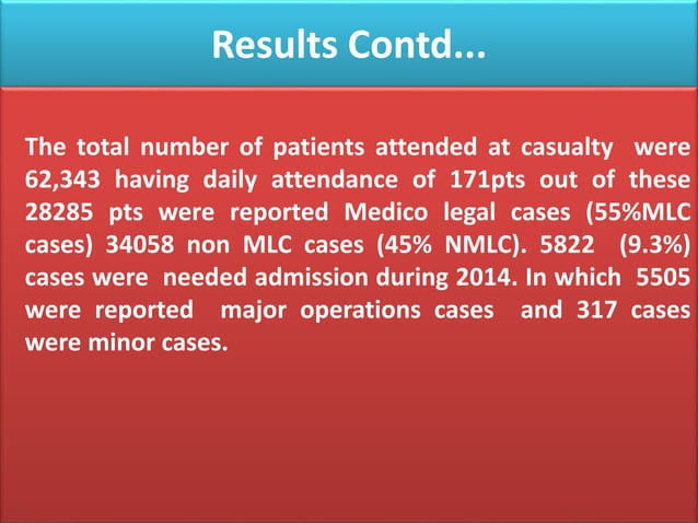 scientific paper on Role of MRD in Hospital Functioning | PPTX
