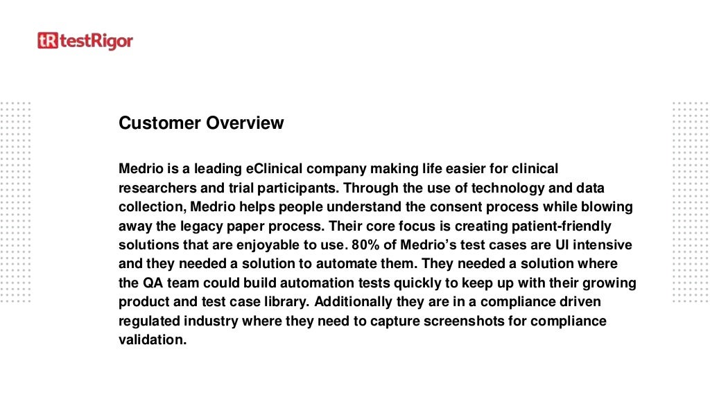 Medrio Case Study | PPTX