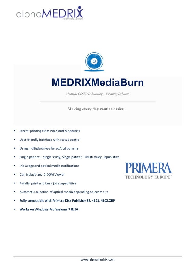MEDRIX Media Burn | PDF | Technology & Computing