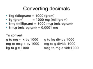 Administrating medications and drug calculations | PPT