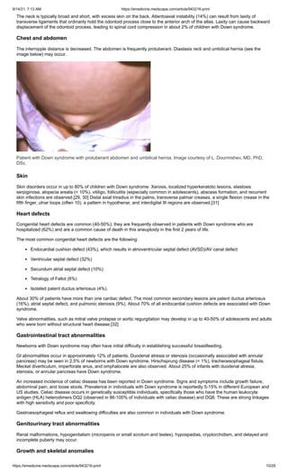 Down Syndrome (Medscape.com) | PDF