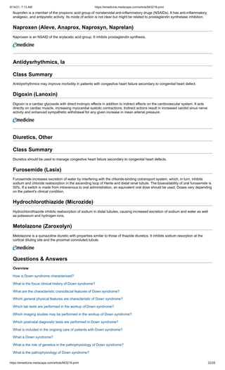 Down Syndrome (Medscape.com) | PDF