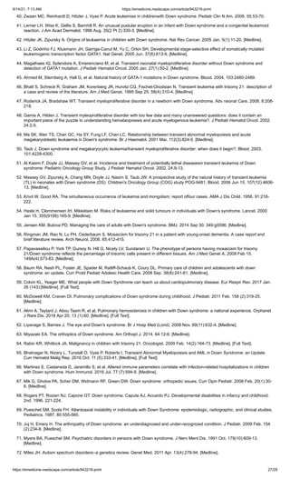 Down Syndrome (Medscape.com) | PDF