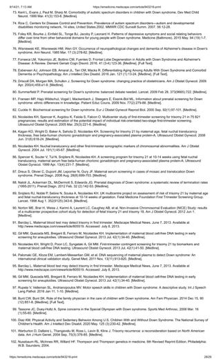 Down Syndrome (Medscape.com) | PDF