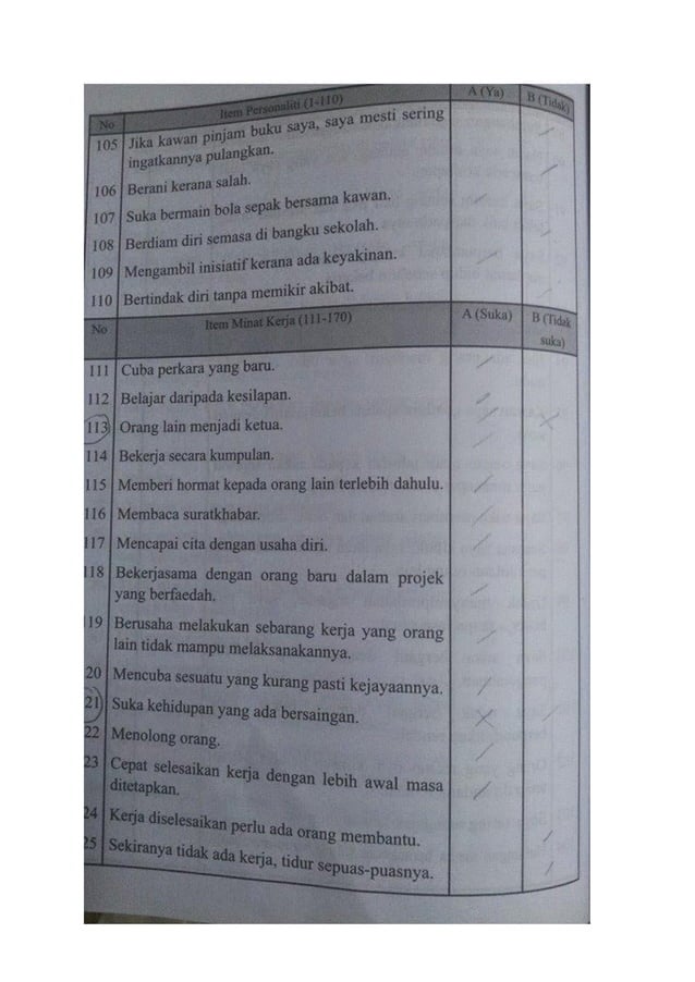 MEdSI (Malaysian Educators Selection Inventory TEST) Guide & Sample | PDF