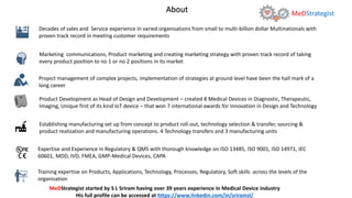 Med strategist profile ver 6 | PPT