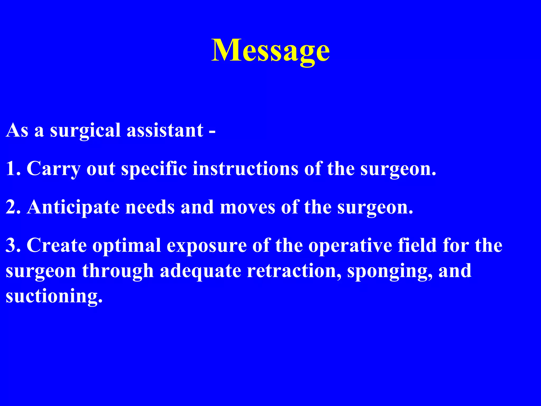 Medical Students as Members of the Surgical Team | PPT