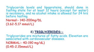 LABORATORY STUDIES OF CARDIAC DISORDERS | PPTX