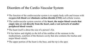 introducion to cardiovascular system disorder and nursing management .pptx