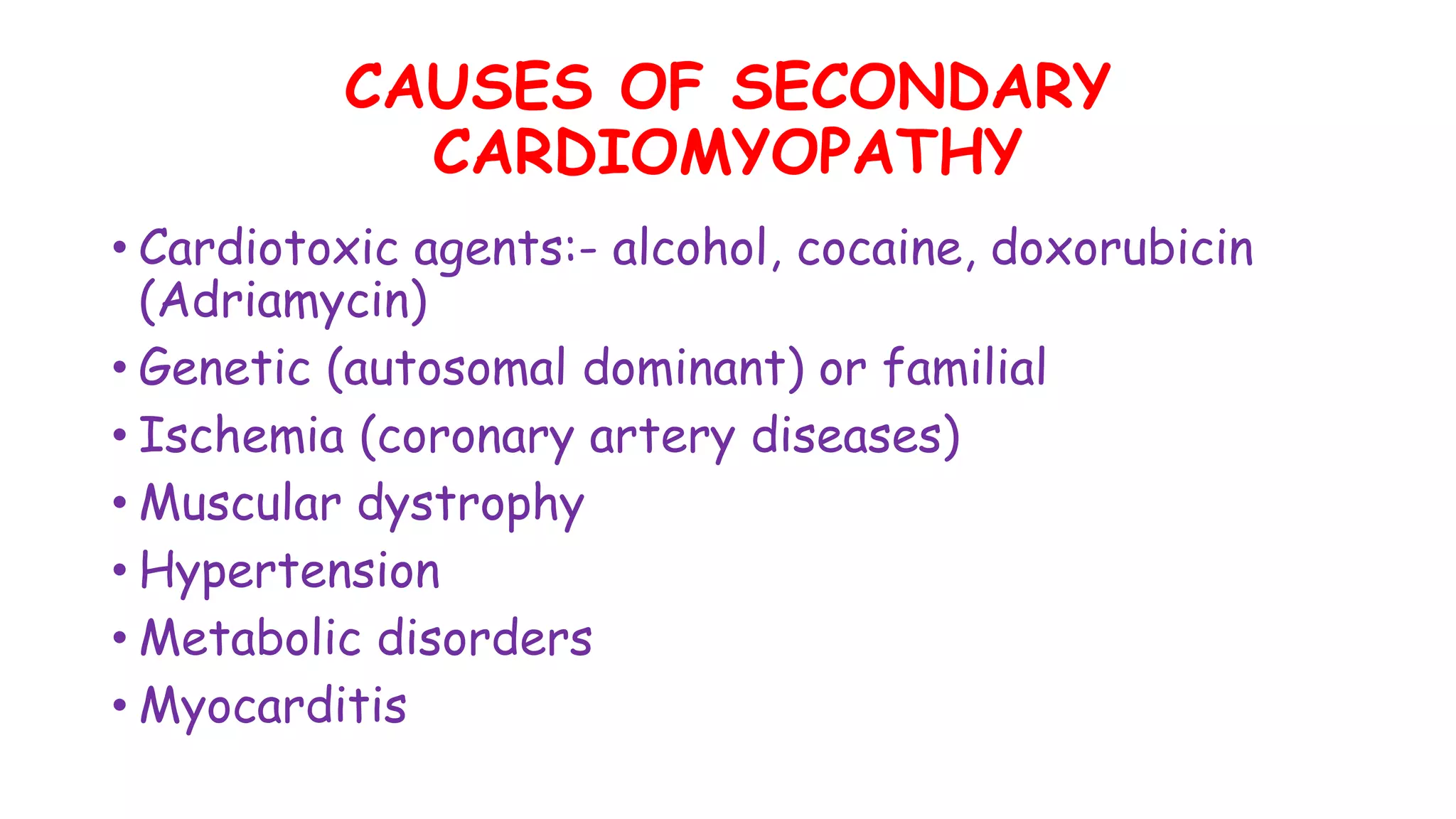 CARDIOMYOPATHY | PPTX