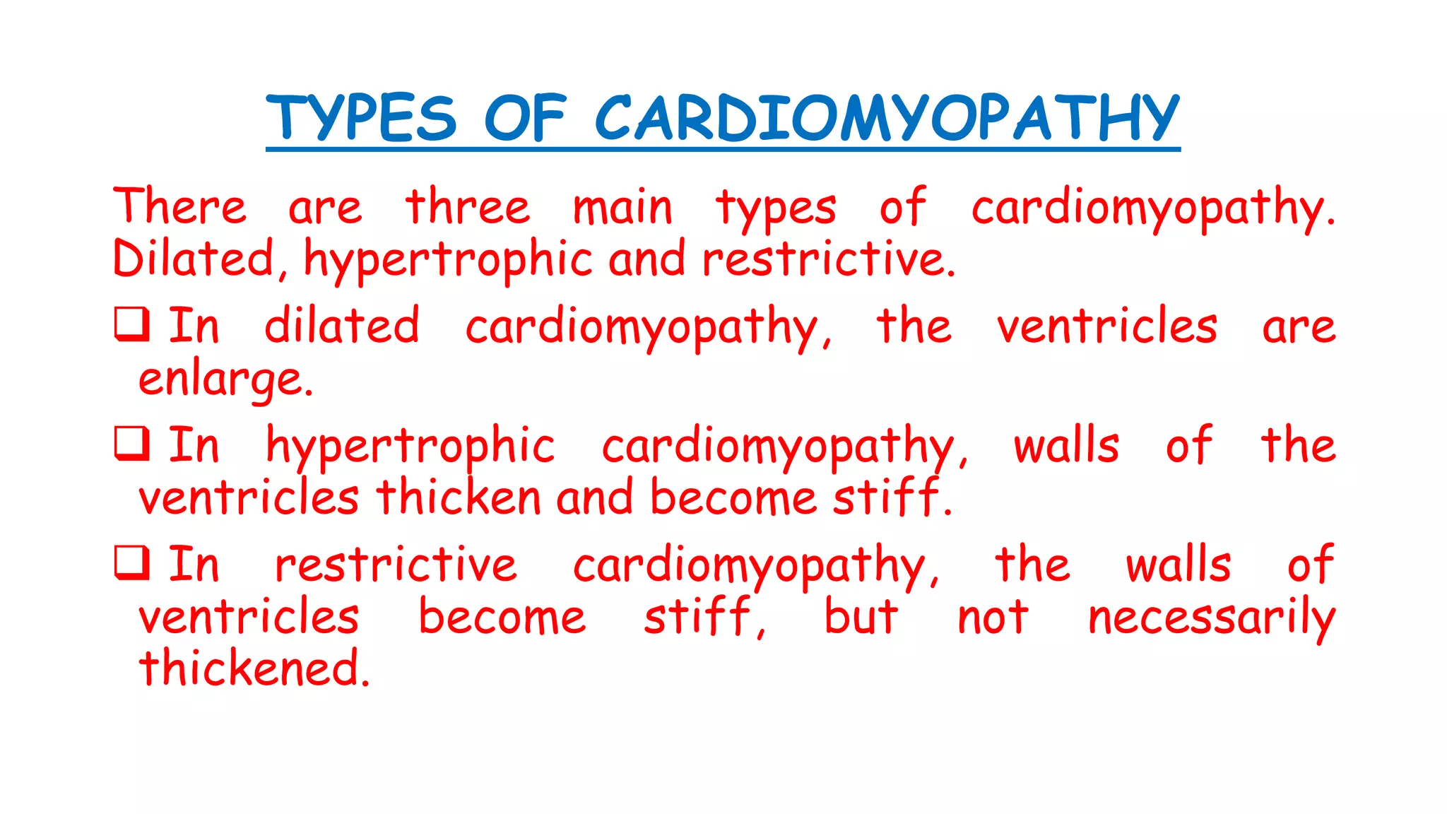 CARDIOMYOPATHY | PPTX