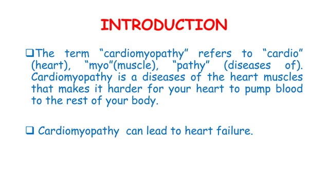 CARDIOMYOPATHY | PPTX