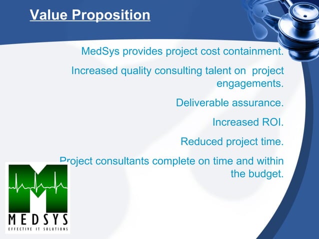 Med Sys Client Presentation October | PPT