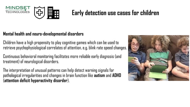 Mindset Technologies - diagnostics / telemedicine / digital health use cases | PPT