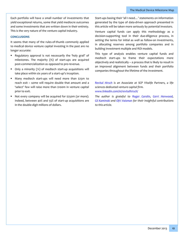 The Medical Device Milestone Map | PDF